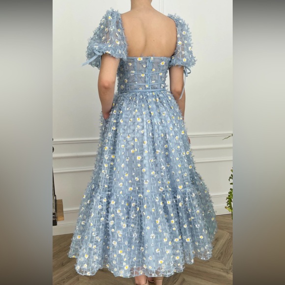Teuta Matoshi | Dresses | Teuta Matoshi Baby Blue Daisy Dress Xxs ...